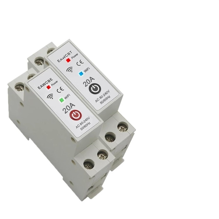 Single phase neutral phase circuit breaker 16a wifi tuya connected ...