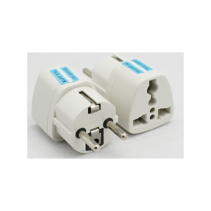 Travel adapter electric european plug to english plug adapter 1a 250vac ...