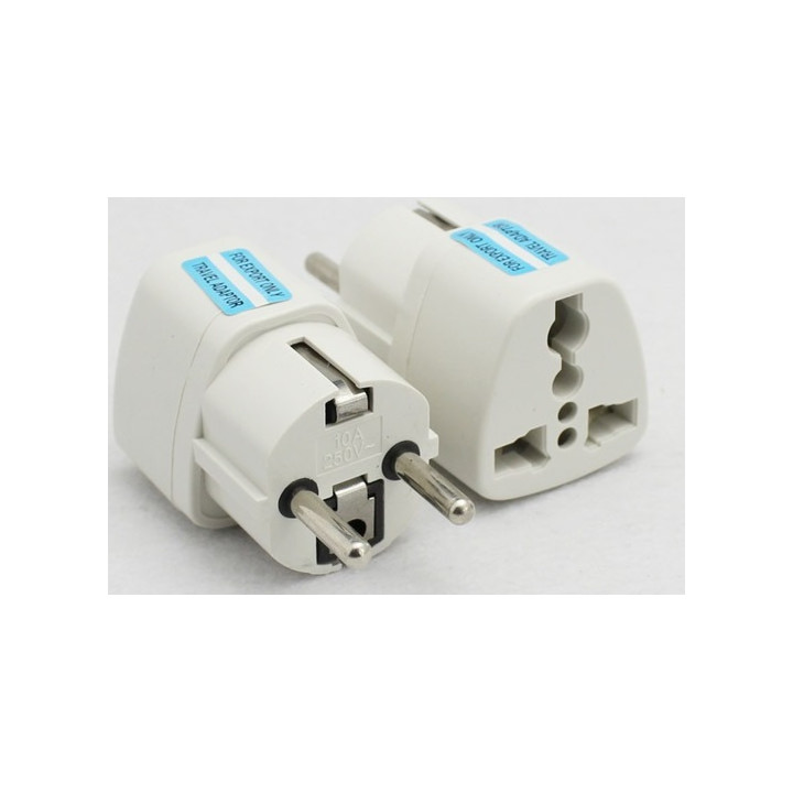 Travel adapter electric european plug to english plug adapter 1a 250vac ...