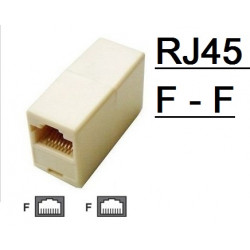 Electric extension cable adapter coupler 8p8c female female rj45 join ...