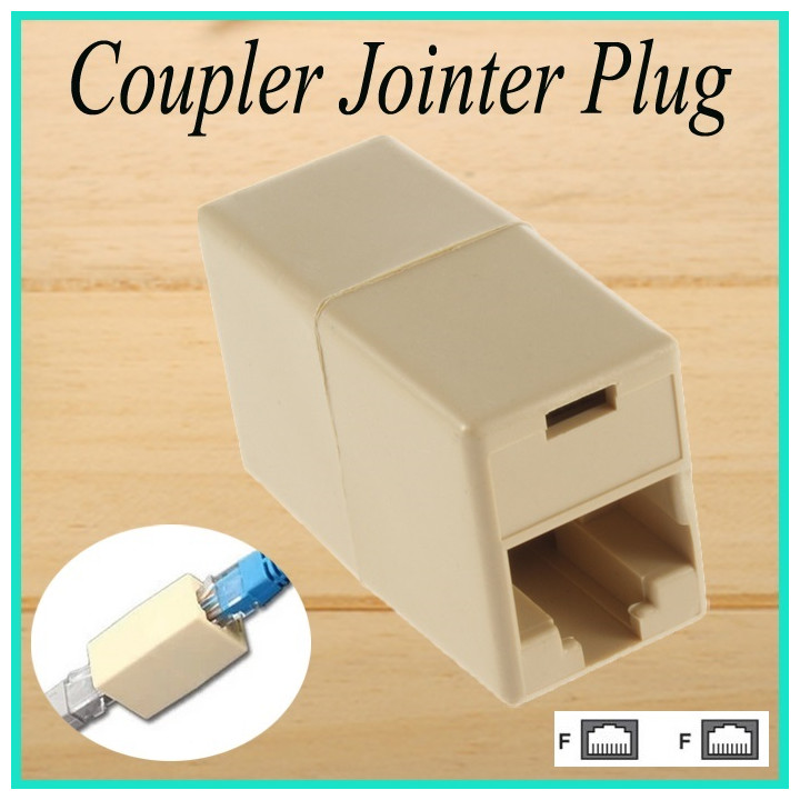 2 Electric extension cable adapter coupler 8p8c female female rj45 join ...