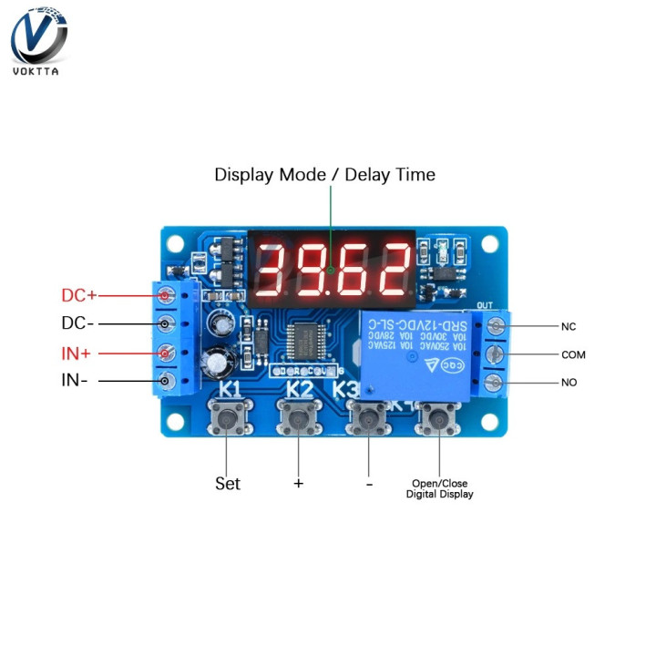 Multifunction self-lock relay cycle timer module plc home automation ...