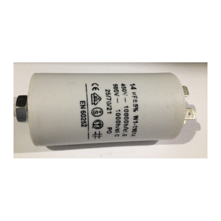 Capacitor 14 mfmicro farad u450v 50 60 hz universal motor start ...